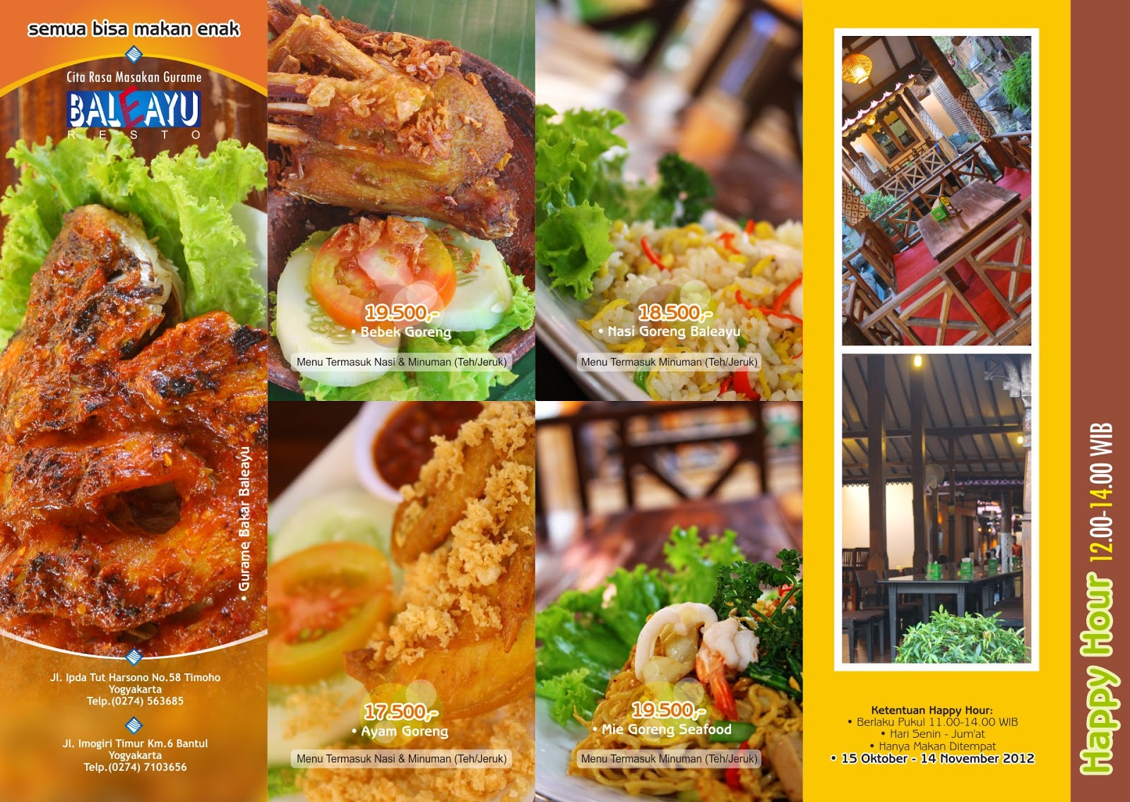 BALE AYU RESTO YOGYAKARTA: Oktober 2012