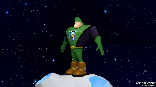 Captain Qwark 3D Character