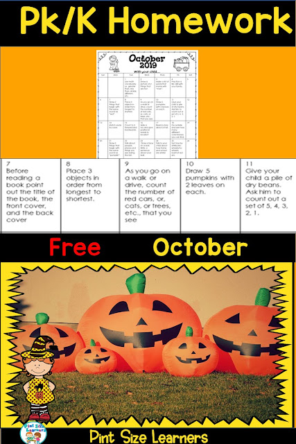 Halloween and October Resources for Pre-K and Kinder - Pint Size Learners