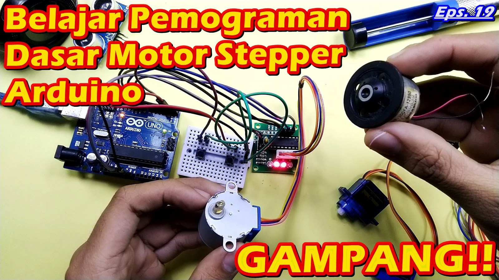 Tutorial Pemograman Dasar Menggerakan Motor Stepper Belajar Arduino Gampang Dan Murah Ajtekno