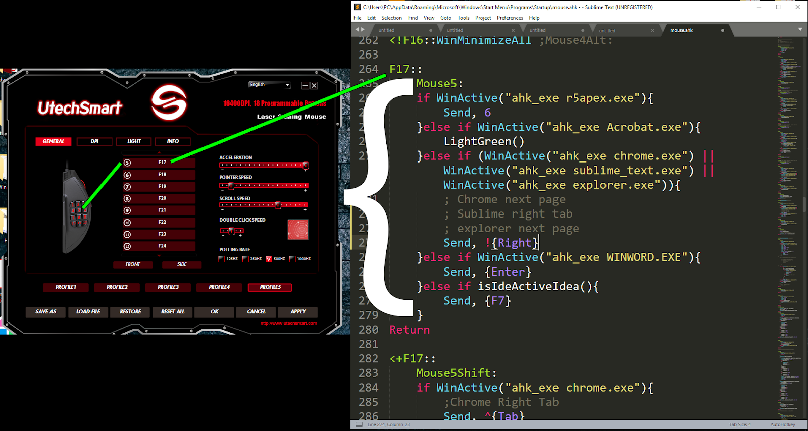X Mouse Button Control Macro