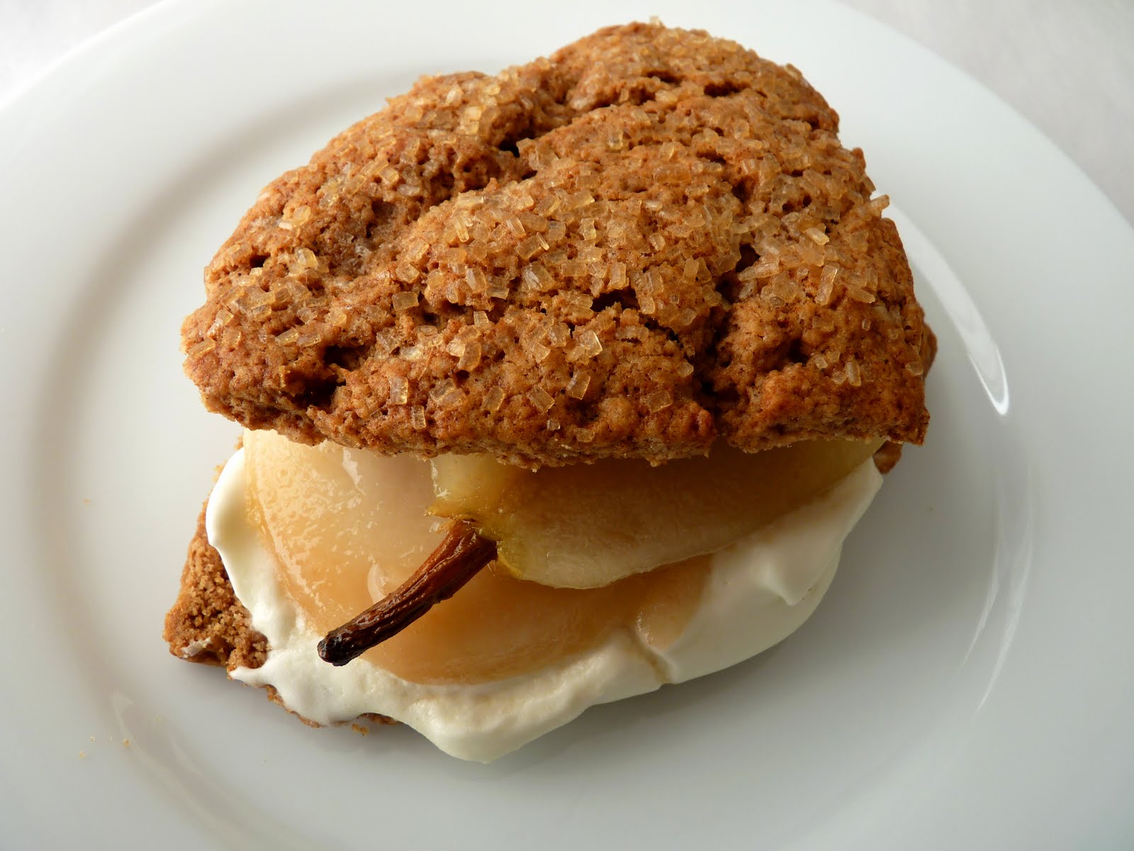 :pastry studio: Gingerbread Shortcake with Pears