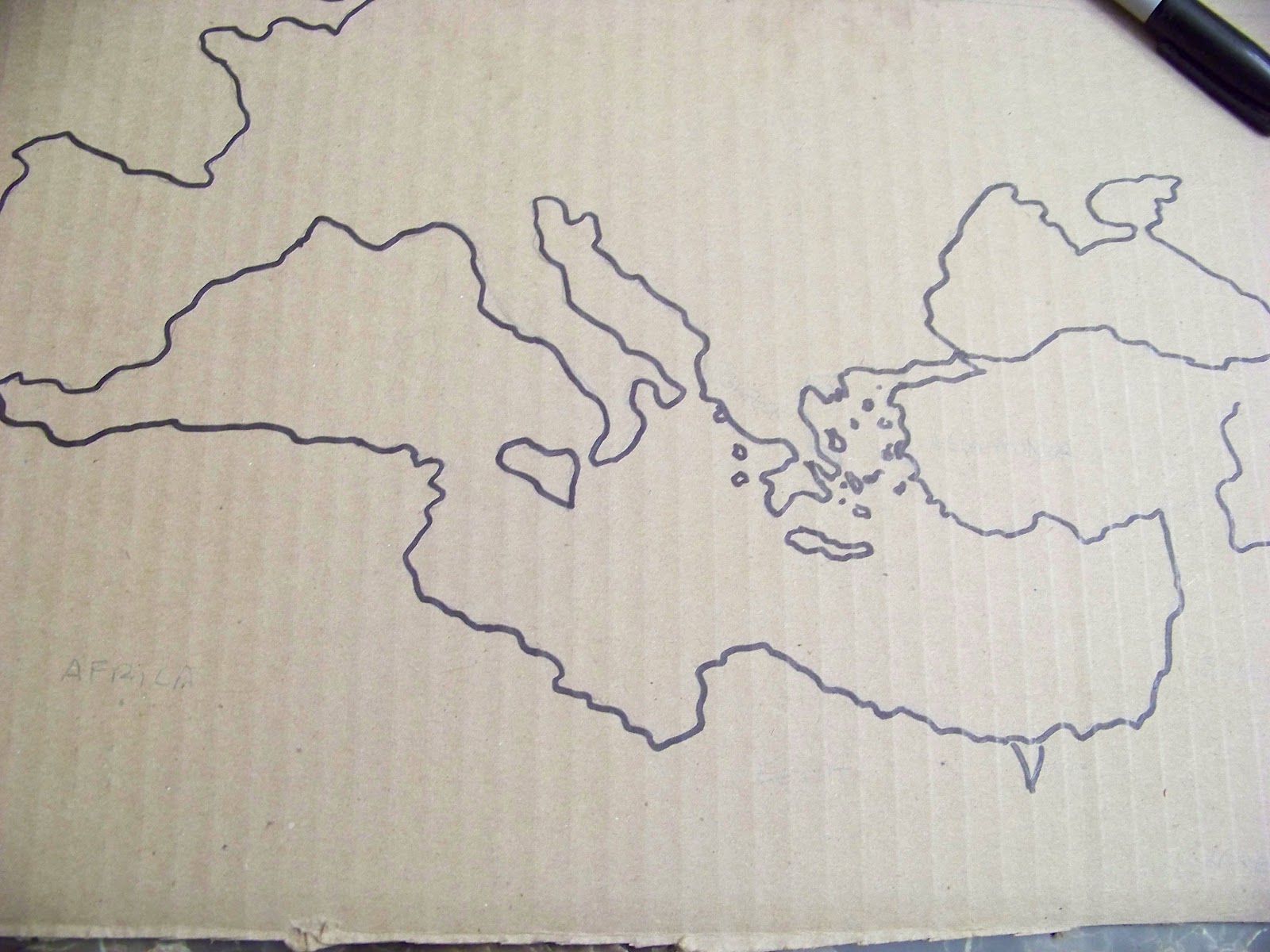 George Family - Montessori At Home: Making a Salt Map