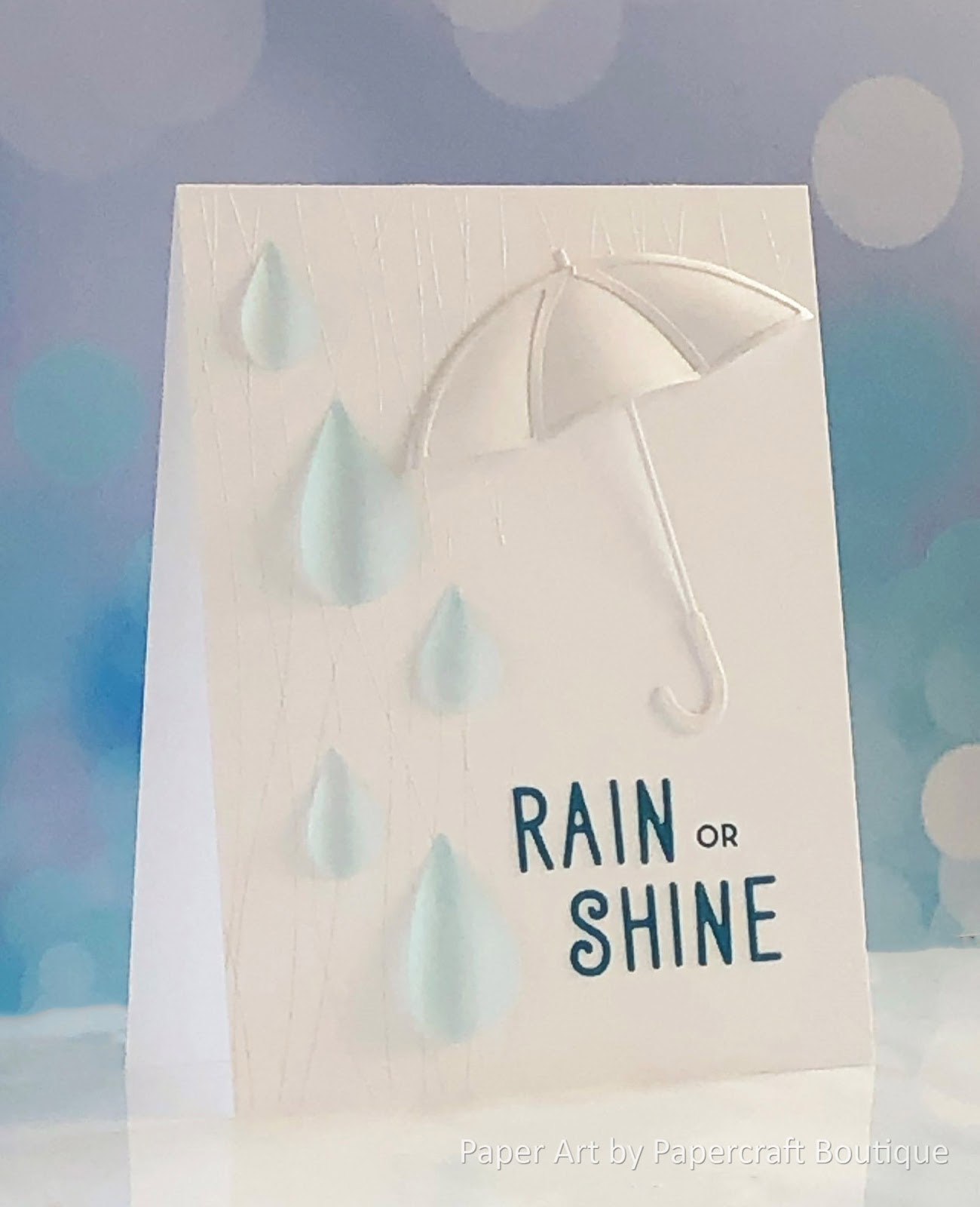 Papercraft Boutique: CAS Mix Up February Challenge - rain or shine