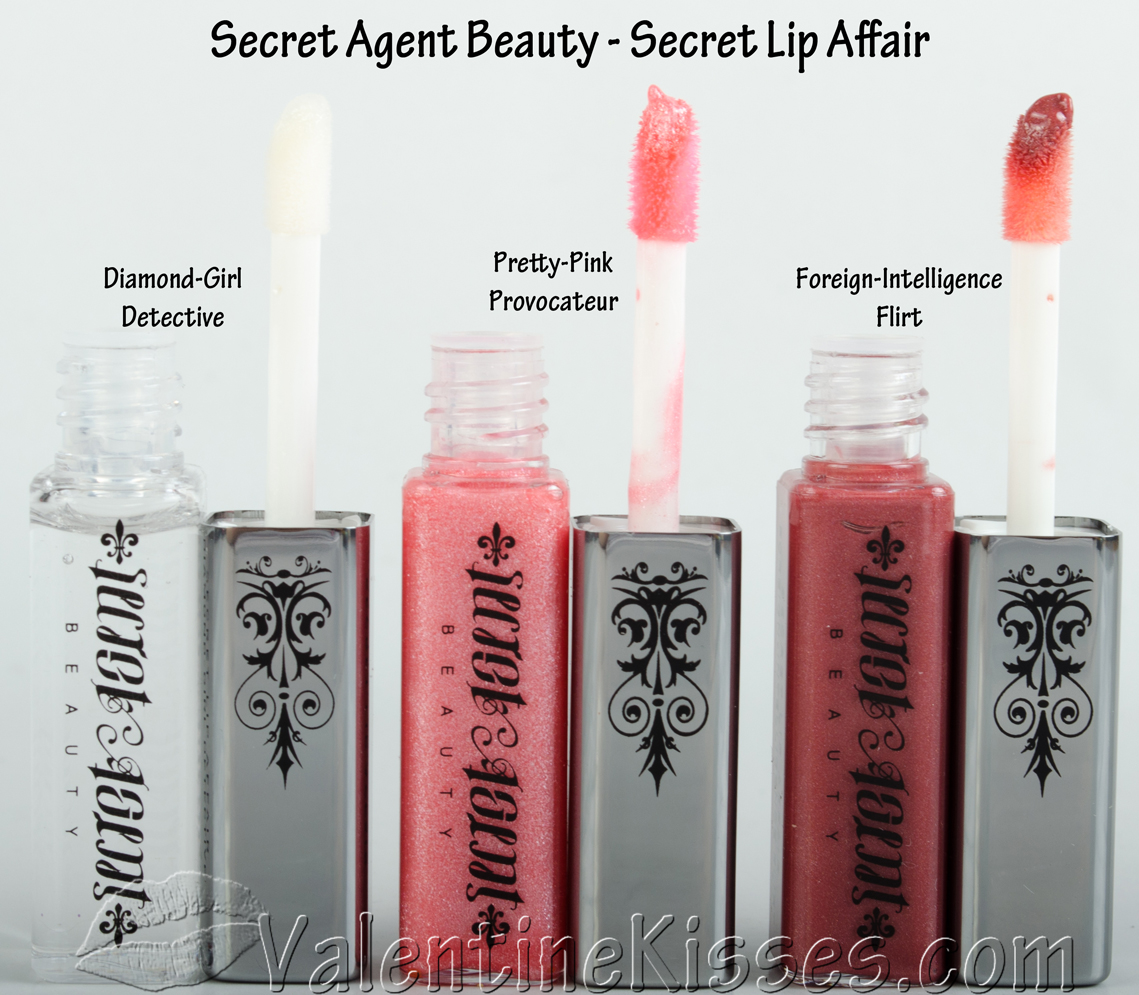 Valentine Kisses: Secret Agent Beauty Secret Lip Affair, 3 shades ...