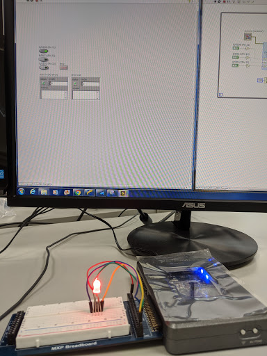 [ LabVIEW實作 - NI myRIO基礎篇 ] RGB三色LED燈 硬體交換控制