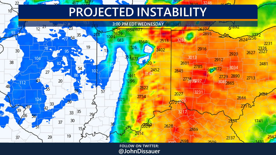 New at Dis Hour: Severe thunderstorms possible Wednesday afternoon