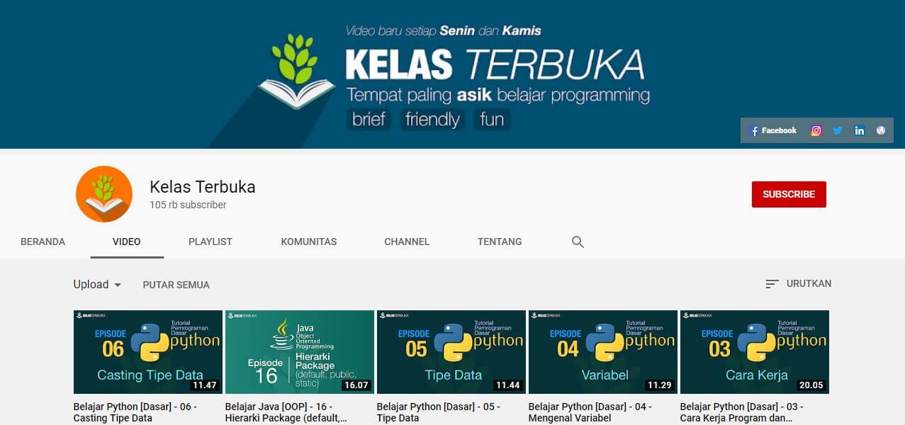 Jago Programming dengan Belajar dari 7 Channel Youtube Asal Indonesia