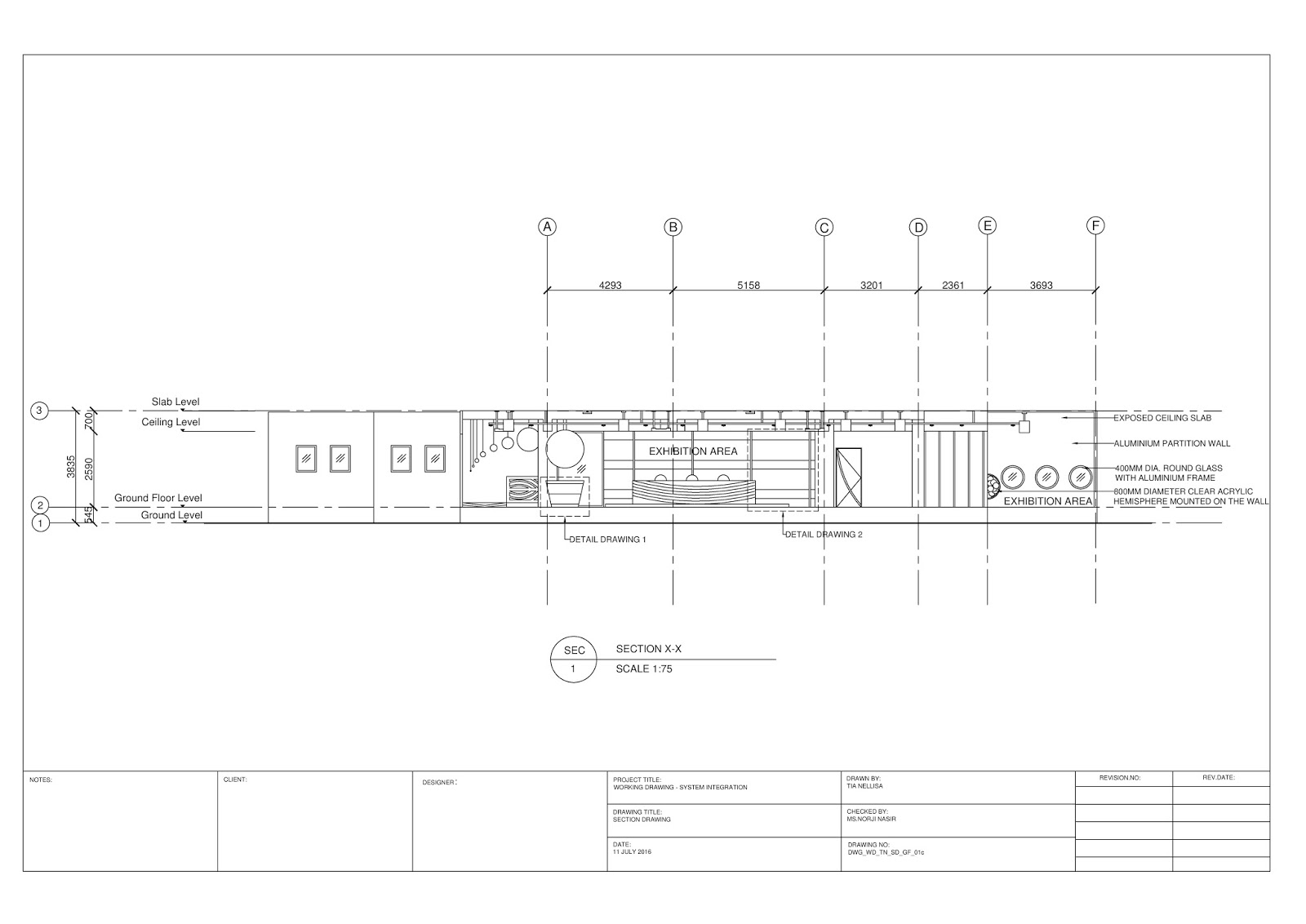 #Bachelor of Interior Architecture: Project 3: Working Drawing and ...