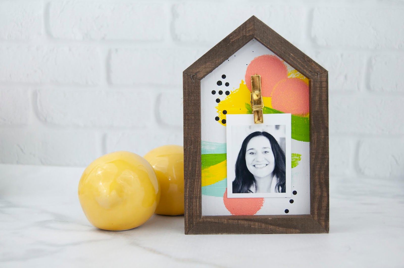House-Shaped Photo Frame Tutorial | Jen Gallacher