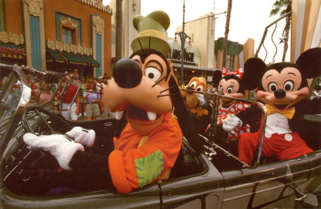My Favorite Disney Postcards: Disney Stars and Motor Cars Parade