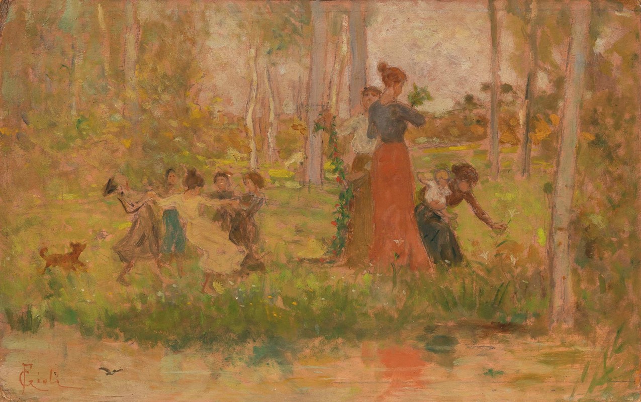 Francesco Gioli (1846-1922) Macchiaioli painter | Tutt'Art@