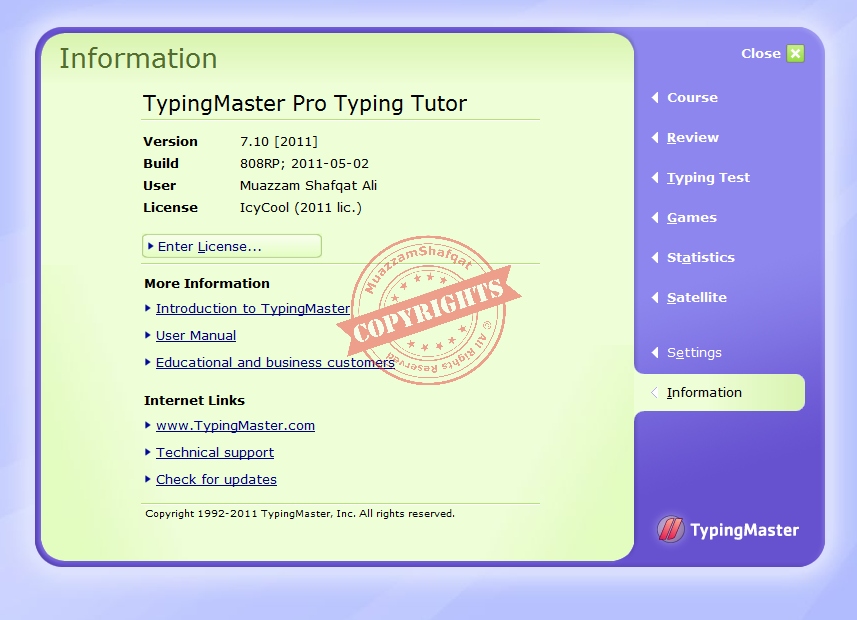 Typing Master 7.1.0+Serial Keys | Muazzam Shafqat Ali