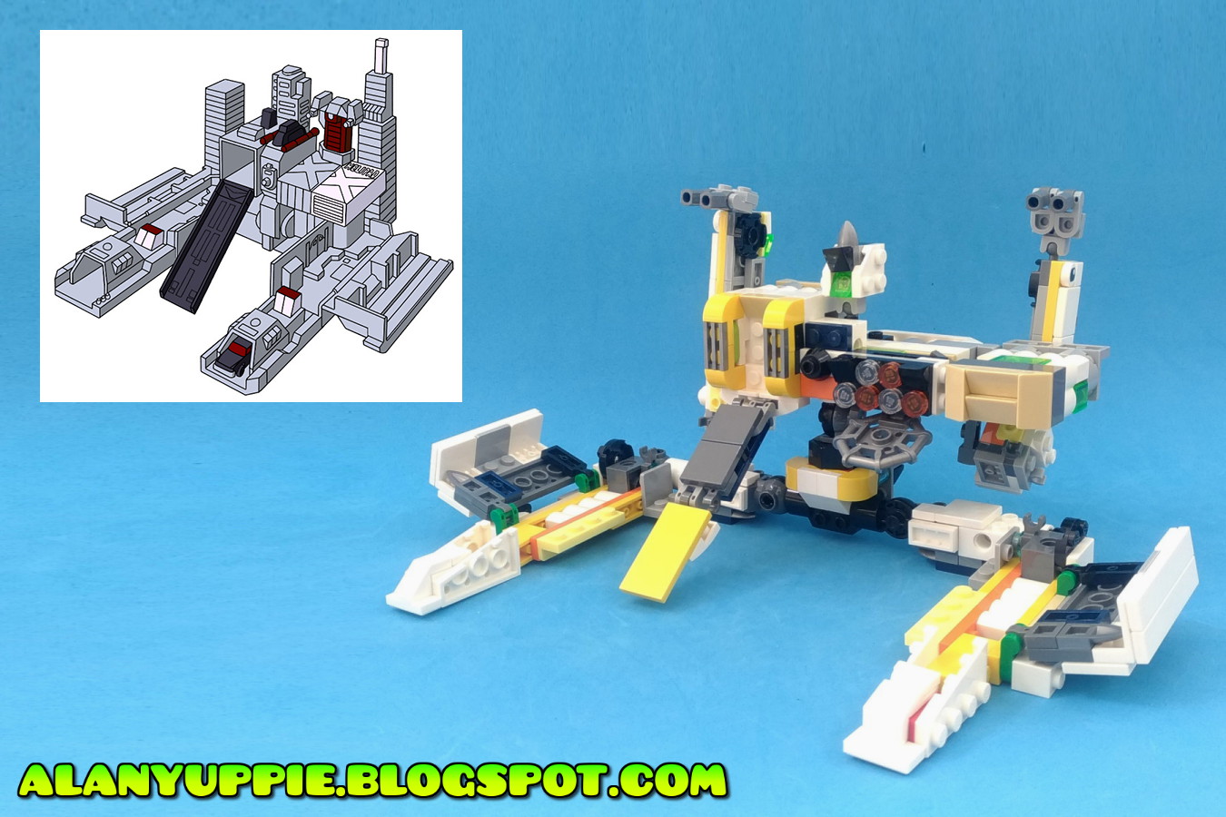 LEGO MOC Transformer Metroplex from LEGO 31115 Space mining mech by ...