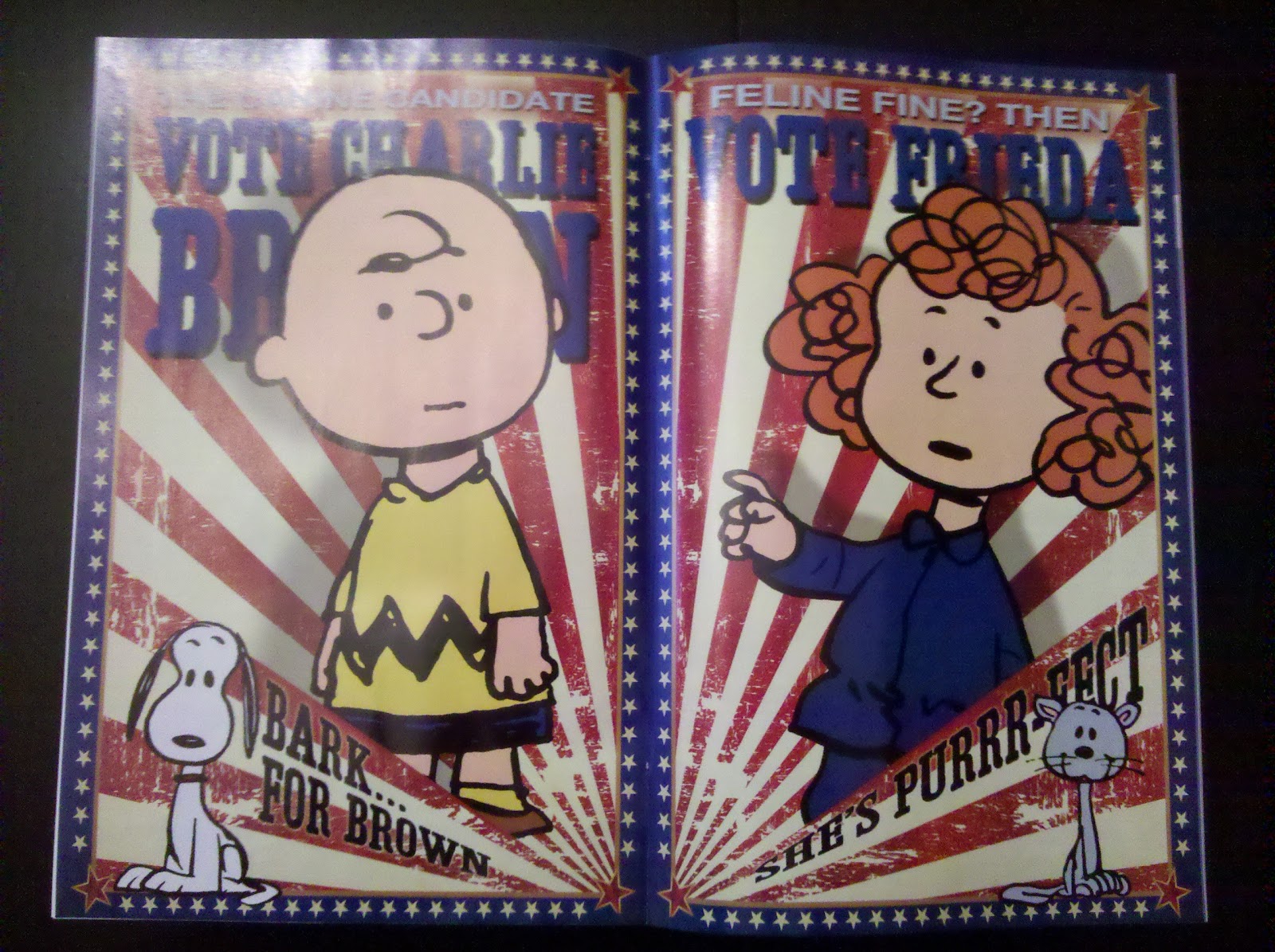 LIBRARY OF JUSTICE!: Peanuts Election Day comic now in stock!