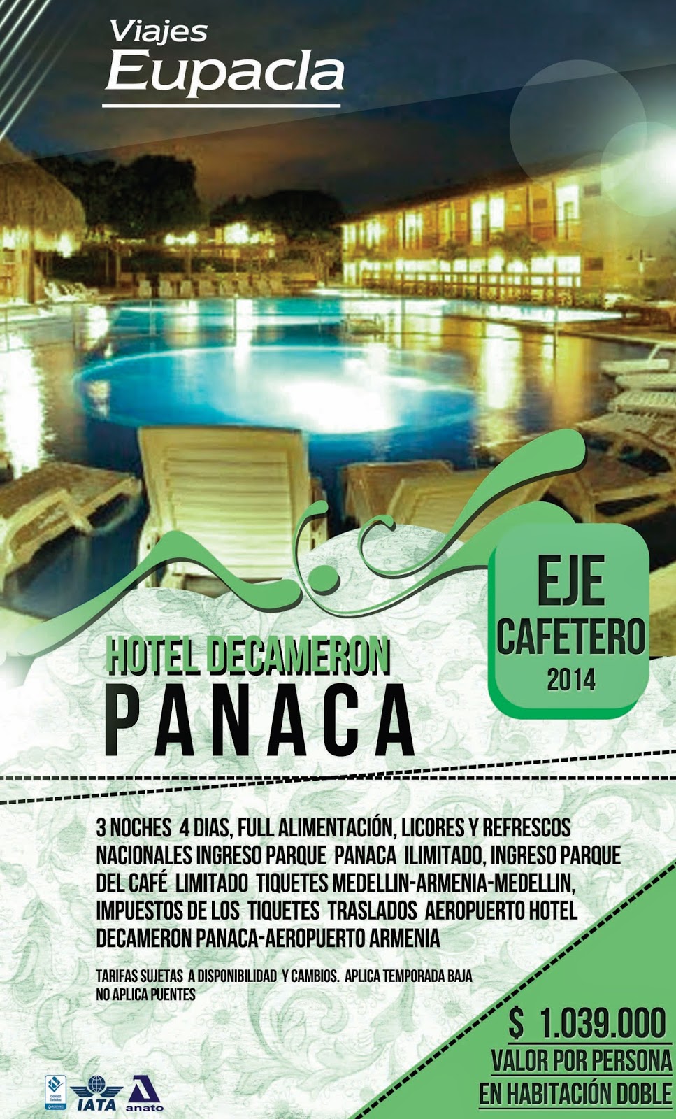 Viajes Eupacla: Eje Cafetero con Decameron Panaca