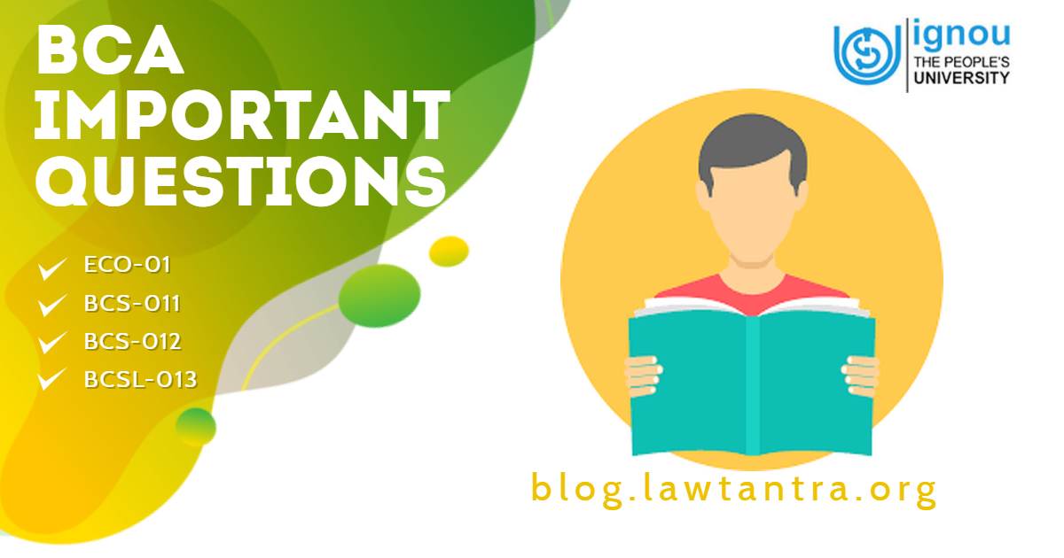 IGNOU BCA : IMPORTANT QUESTIONS ECO-01 [TYPE-1]