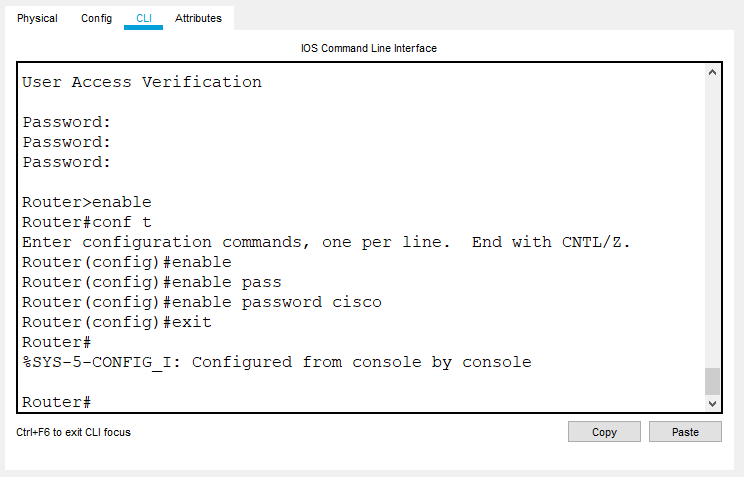 Configuring Enable And Line Passwords