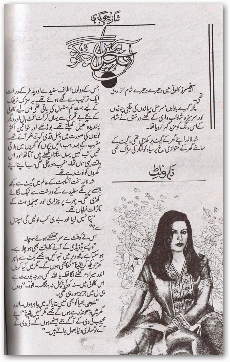 Aanchal Main Jugnoo novel complete by Shazia Chaudhary