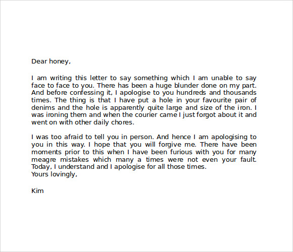 Apology Letter To Husband For Hurting Him ~ Thankyou Letter