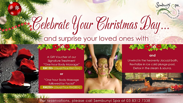CHRISTMAS PROMOTION FOR SEMBUNYI SPA | Malaysian Foodie