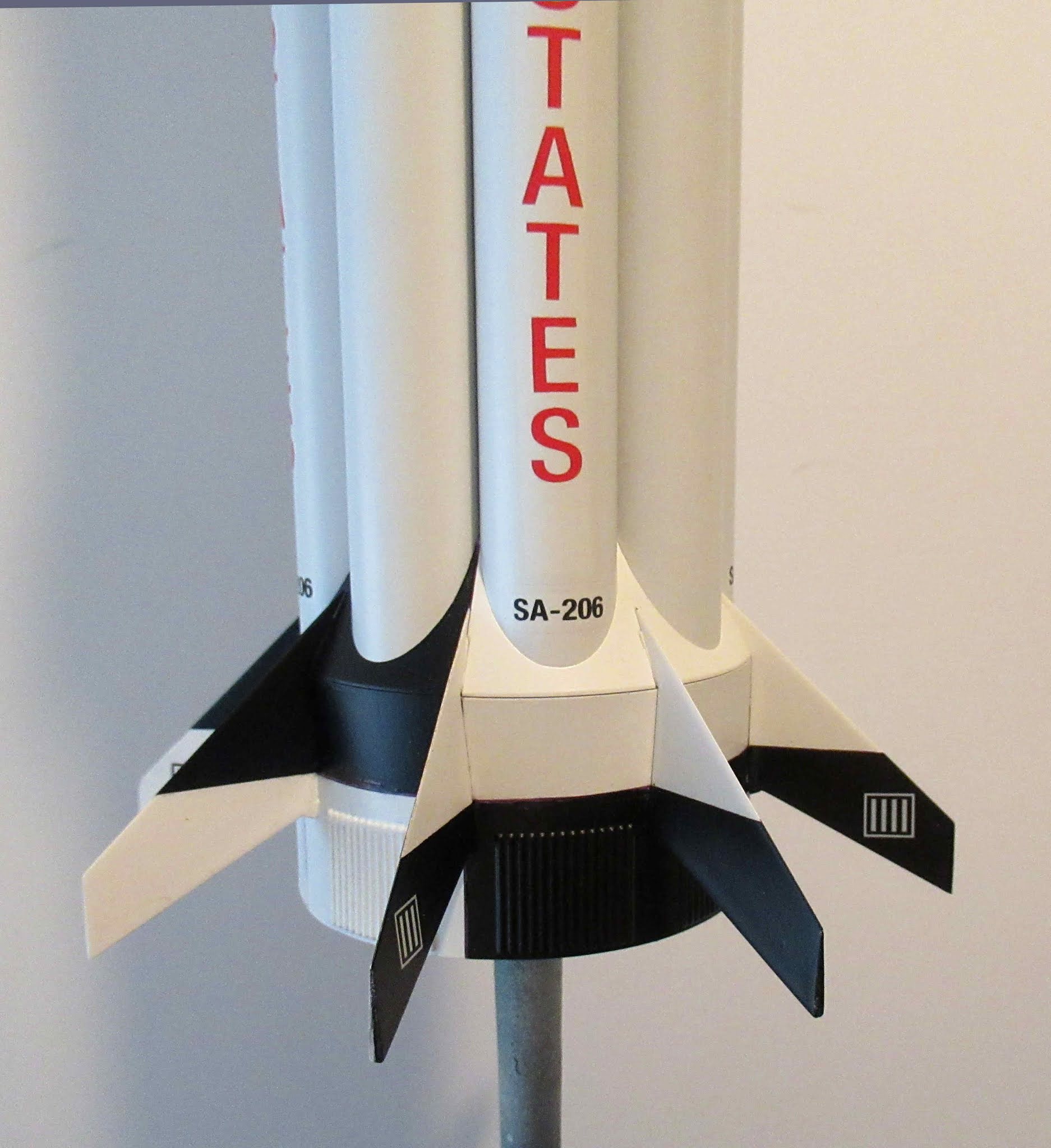 Model Rocket Building: Estes Saturn 1B, #7251 Build, Finished