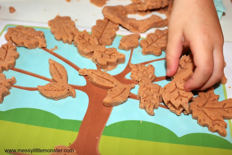 Easy no cook playdough recipe - autumn scented playdough - Messy Little ...