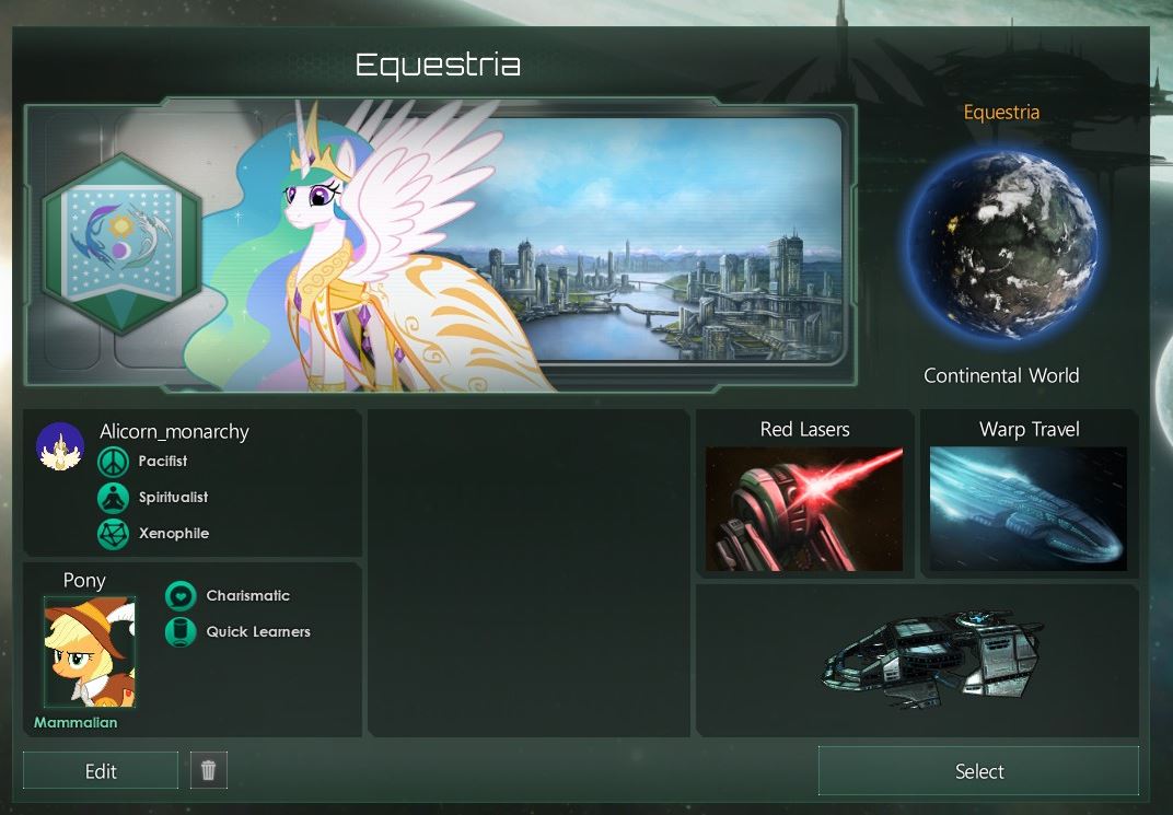 Equestria Daily - MLP Stuff!: Pony Mod for the Space Strategy Game ...