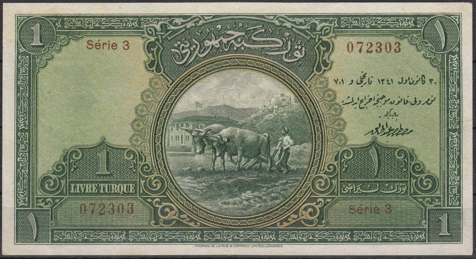 Turkey 1 Livre Turque banknote 1926|World Banknotes & Coins Pictures ...