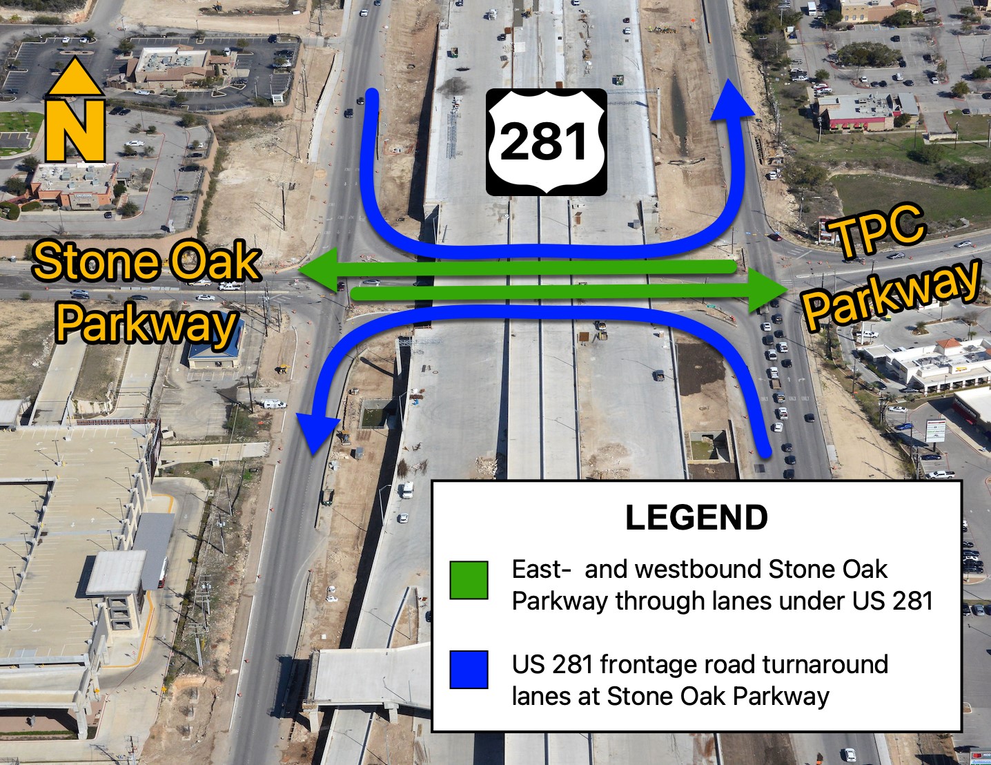 Go Ahead!: OPENING OF STONE OAK PARKWAY INTERSECTION AT US 281
