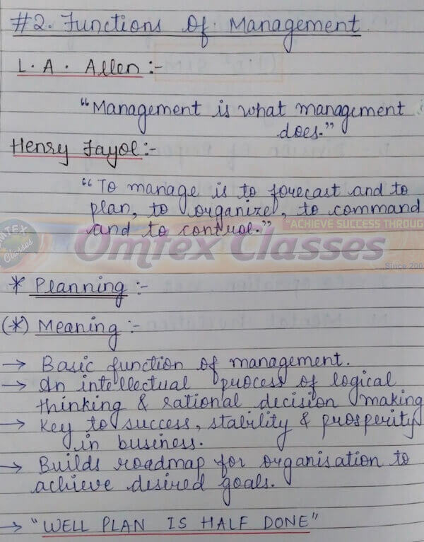 OMTEX CLASSES: Shortcuts & Tricks for Functions of Management Answers ...