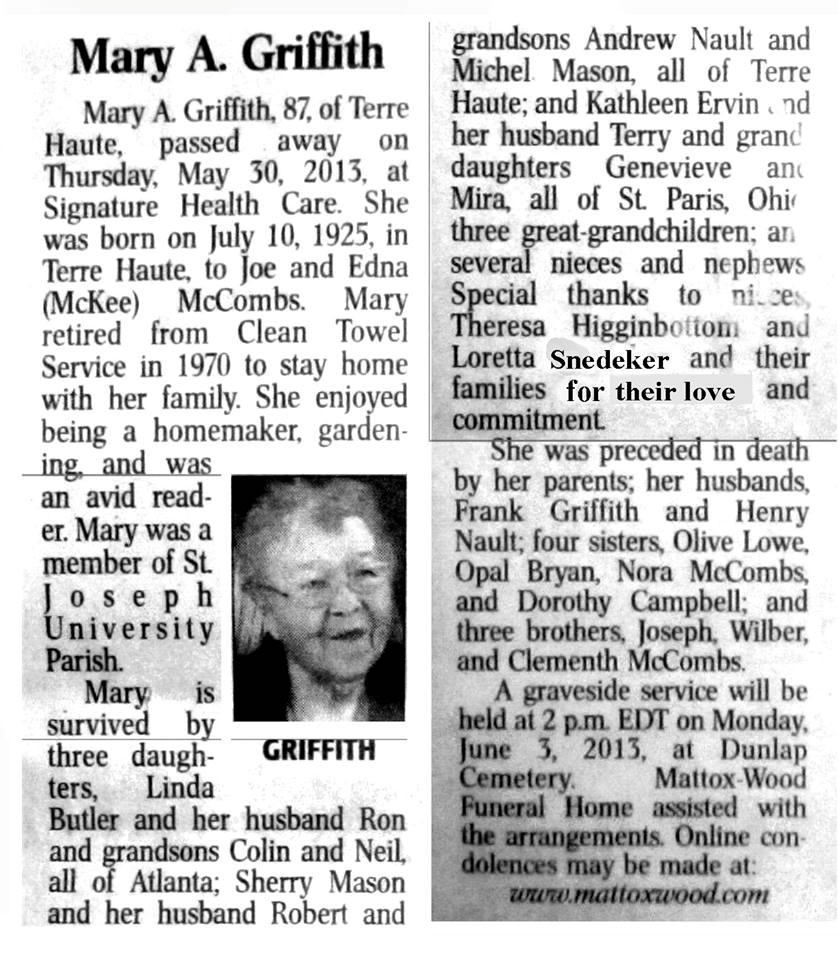 Up Around the Corner: Remembering Mary A. Griffith