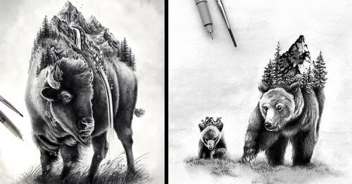 Design Stack: A Blog about Art, Design and Architecture: Animal Drawings deep into Surrealism