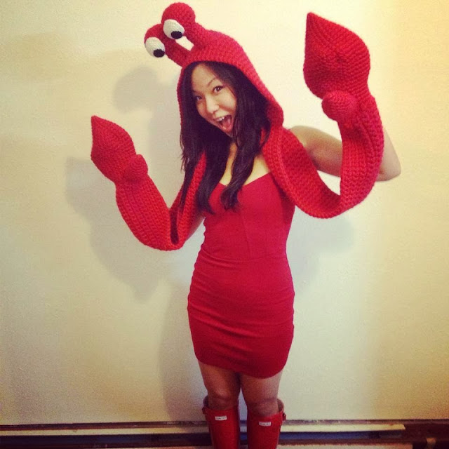 i ♥ amicute: crustacean senstation - crocheted crab costume with shell ...