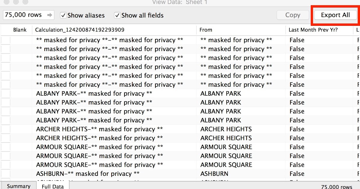 Tableau Tip Tuesday: How to Export a CSV from a TDE