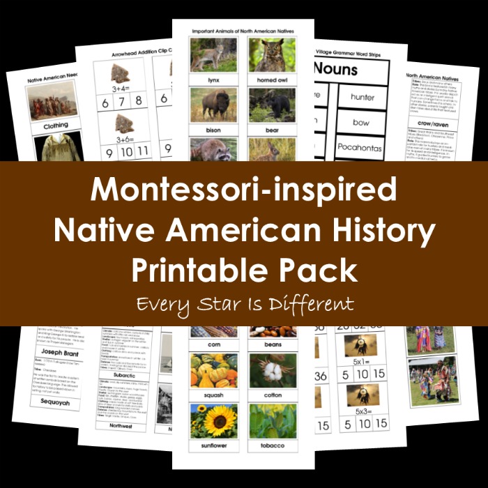 Every Star Is Different: Montessori-inspired Thanksgiving Bundle