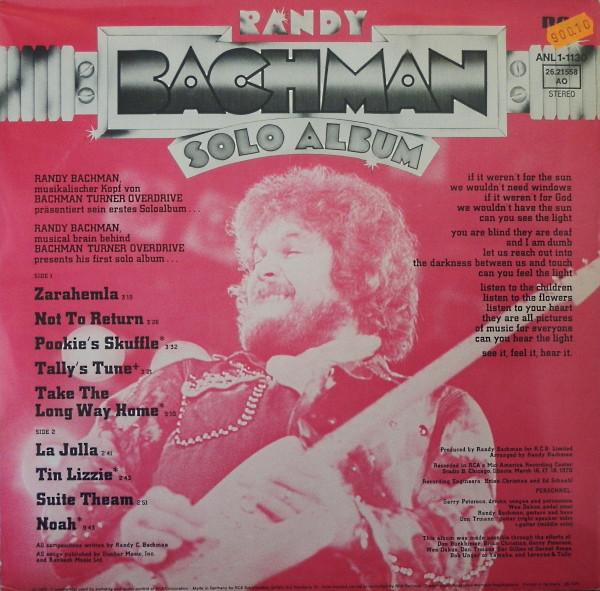 johnkatsmc5: Randy Bachman "Axe" 1970 Canada Classic Country Rock debut ...