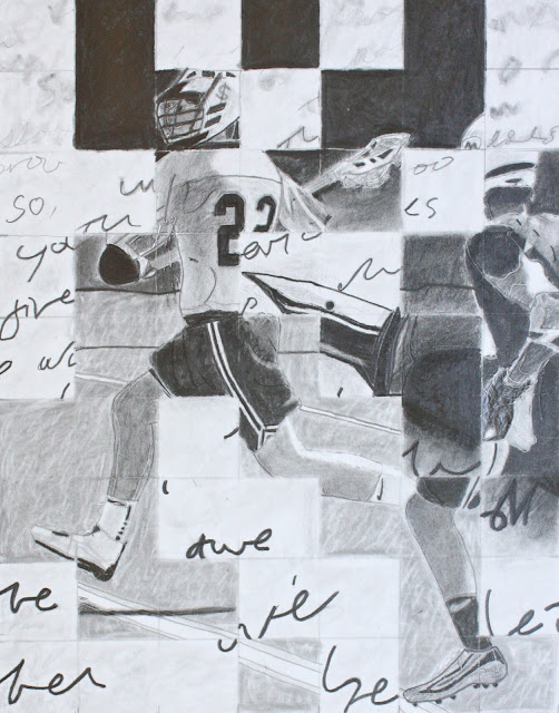 HIES ART BLOG: Foundations of Art Finishes their Weave Drawings