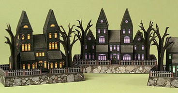 Mini Haunted Houses Papercrafts | Paperized Crafts
