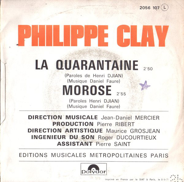 Les Chansons Perdues: Philippe Clay