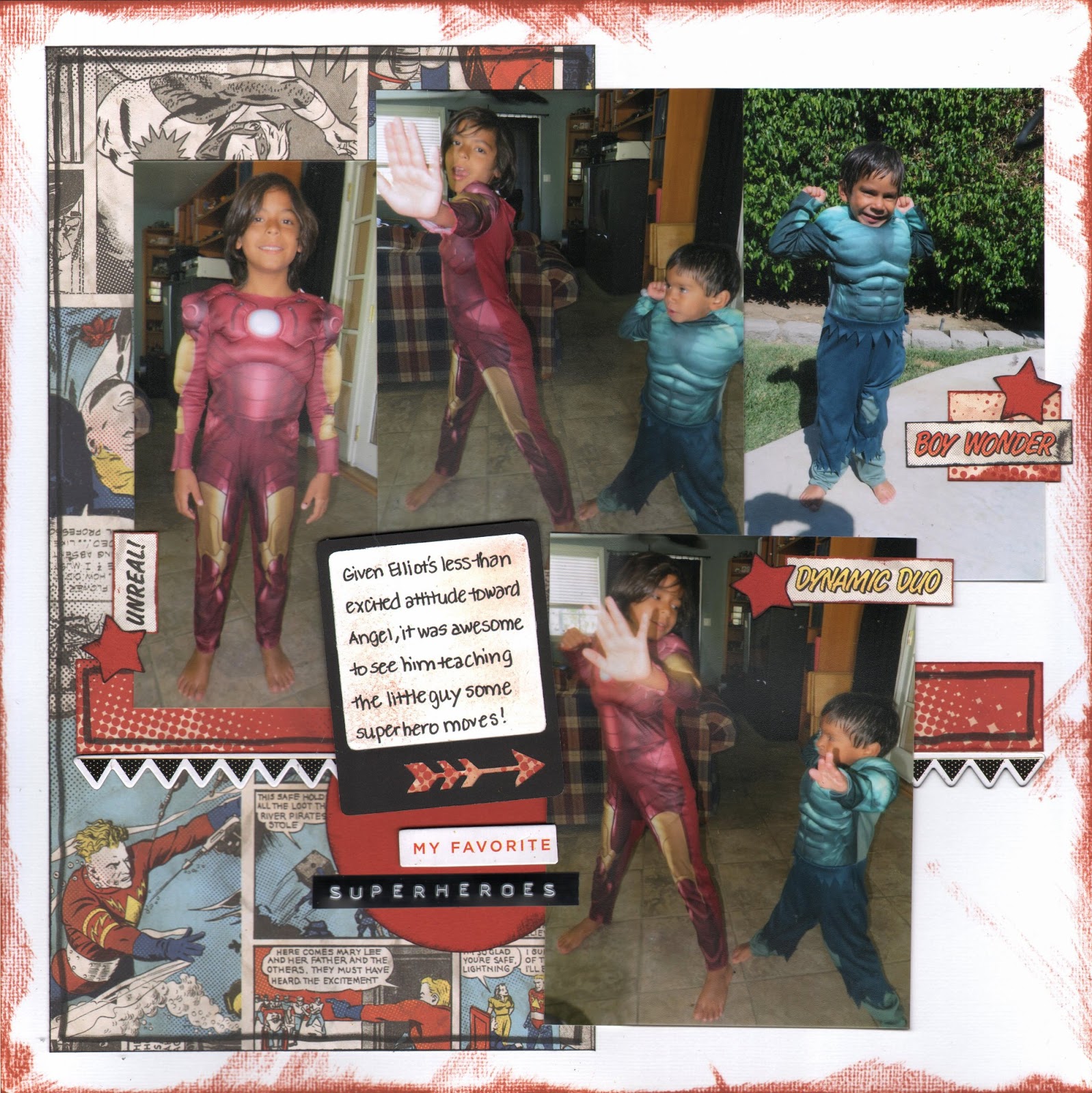 Even More Scrapping!: My Favorite Superheroes Layout