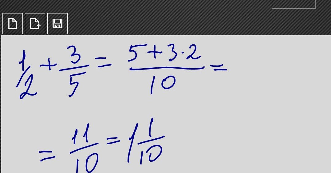 Math Extreme: Pen input and draft paper
