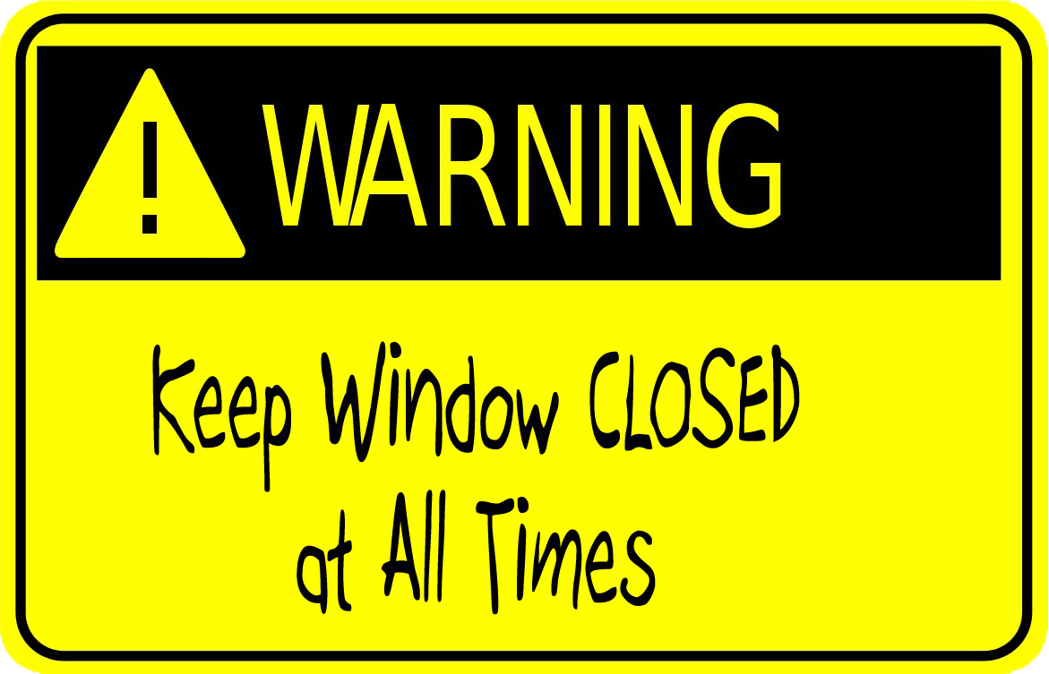 GRISSIK - SOUTH SUMATRA INDONESIA: Local Warning Sign (Ready for Sticker)