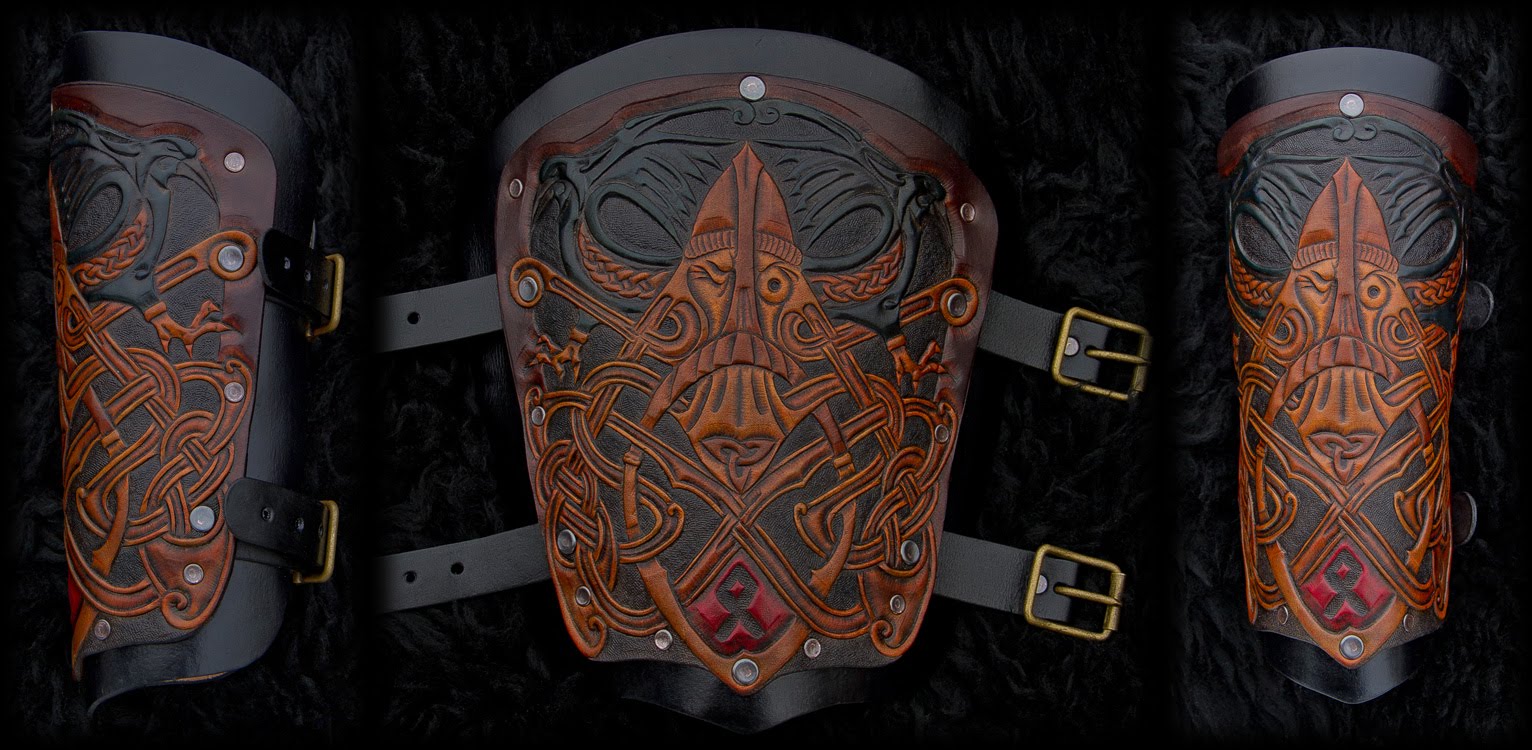 Norse and Viking Leather Art Bone Jewelry and Drinking Horns by ...