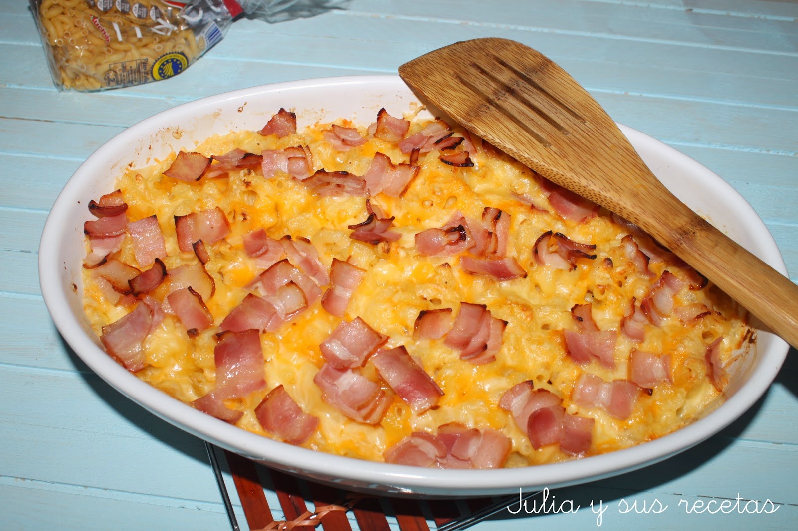 JULIA Y SUS RECETAS: Mac & Cheese. Macarrones con queso