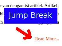 Menggunakan Jump Break pada Artikel Blog