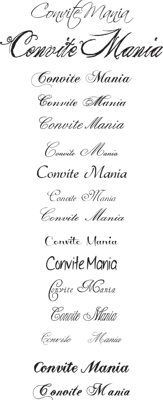 Convite Mania: Fontes para Convites