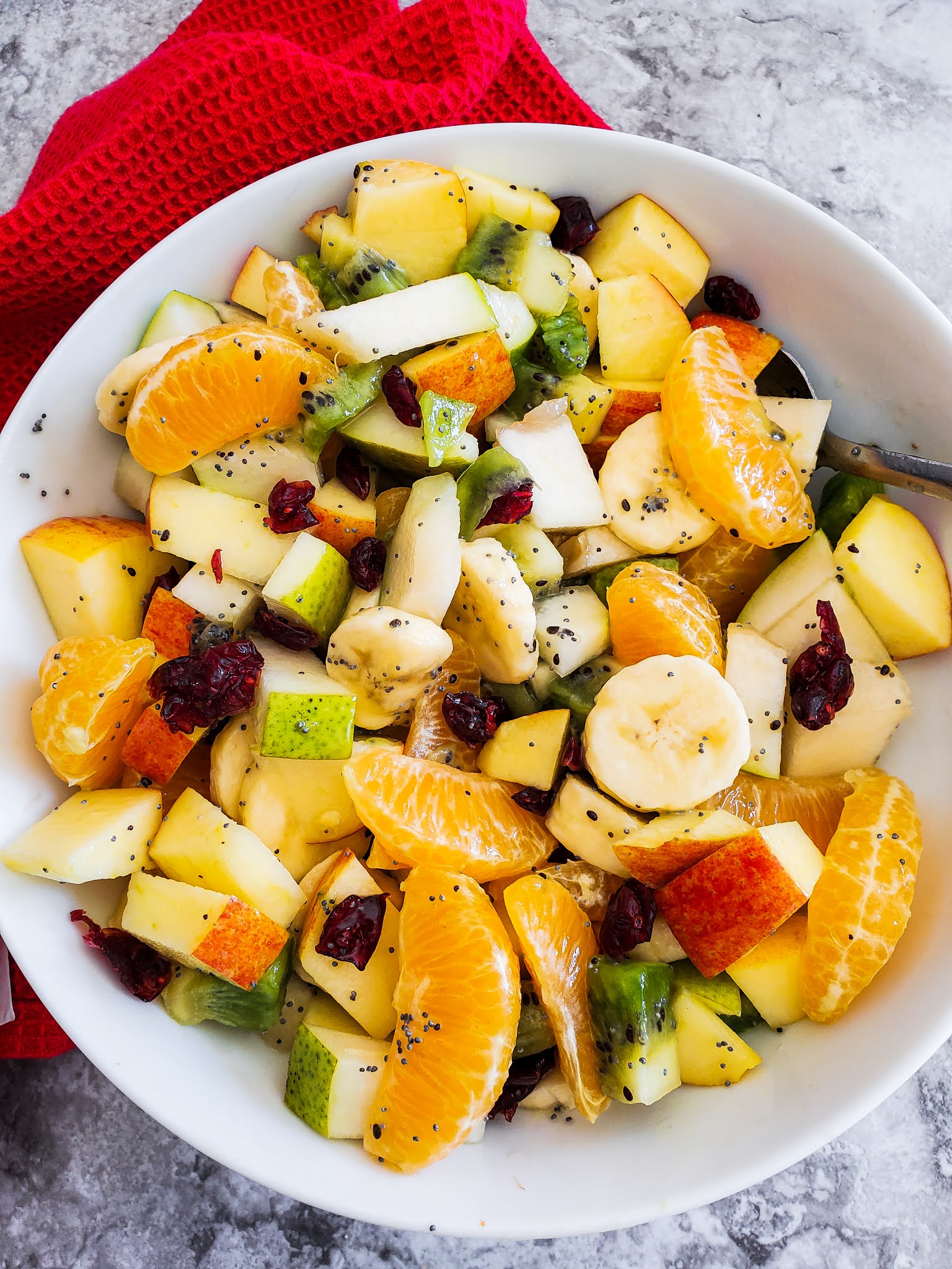 Slice of Southern: Winter Fruit Salad with Lemon Poppyseed Dressing