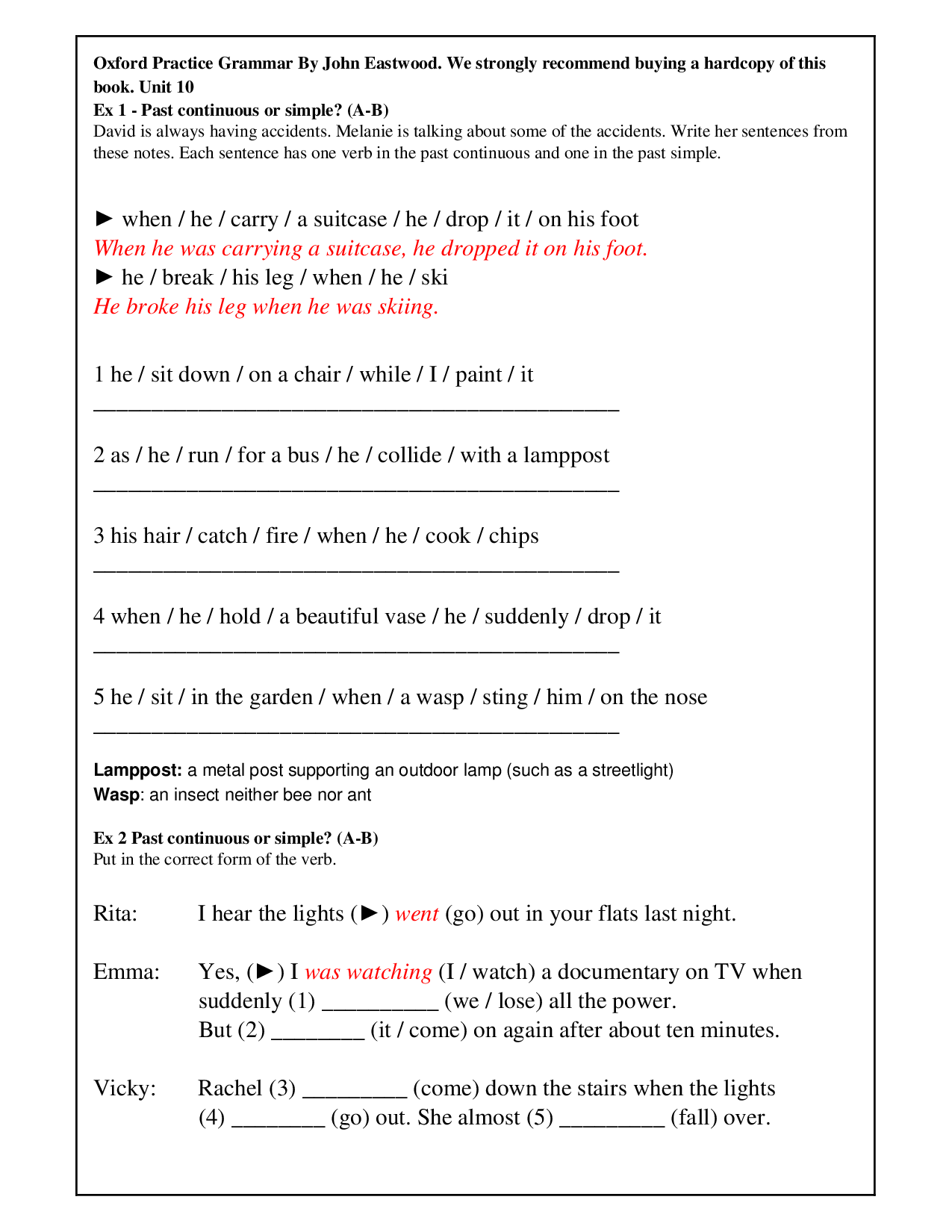 PAST SIMPLE AND PAST CONTINUOUS EXERCISE 1 past-simple-and-past-continuous-exercise-1
