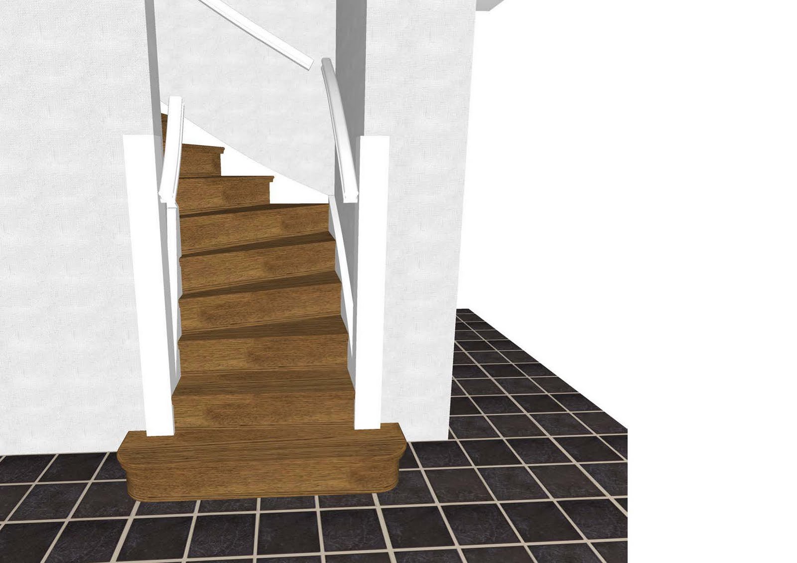 Sidenhuset: Innertrappa